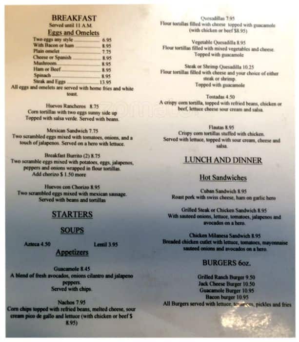 Tajin Menu, Menu for Tajin, Lower Manhattan, New York City - Urbanspoon ...