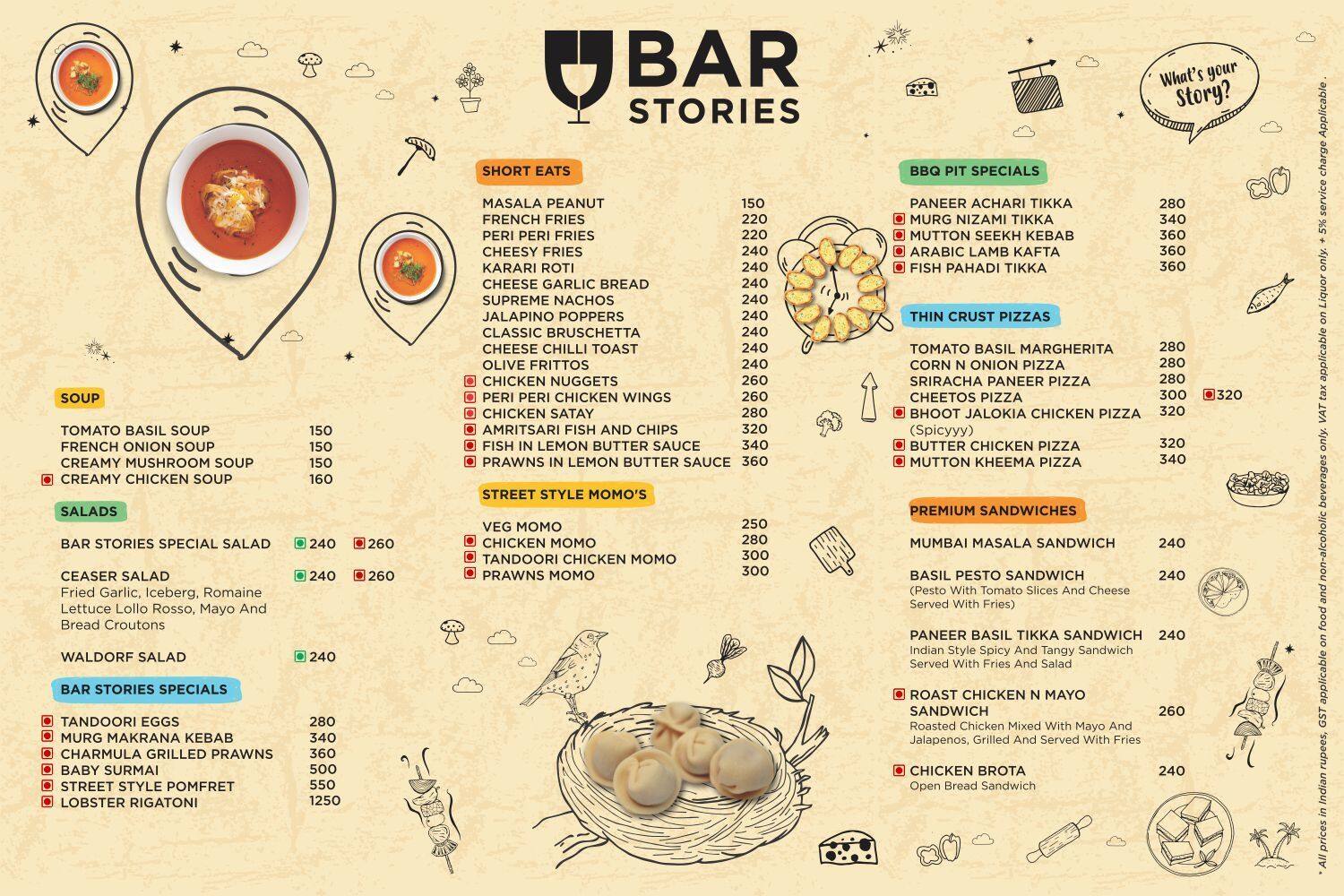 Bar Stories Menu, Menu for Bar Stories, Pimpri, Pune - Zomato
