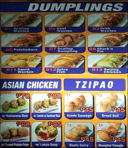Paotsin Menu, Menu for Paotsin, Bonifacio Global City, Taguig City ...