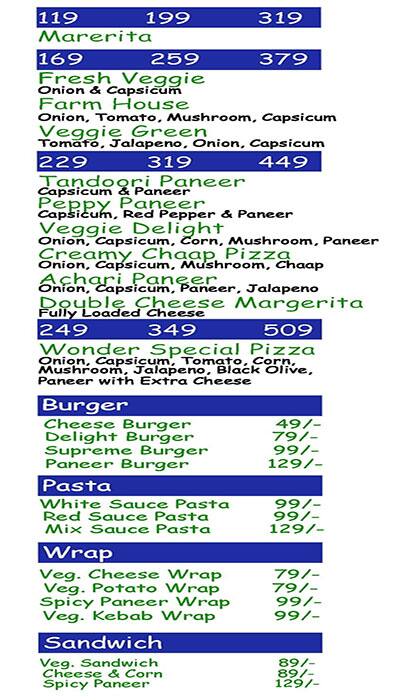 Menu of Spice Bite, NIT, Faridabad