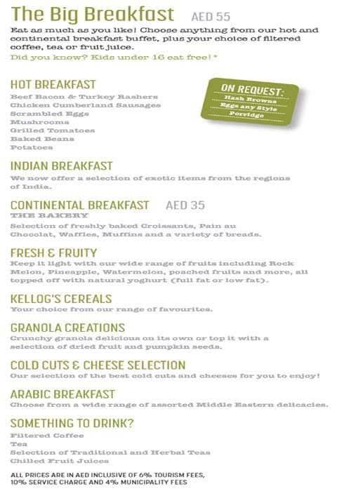 Nuevo - Premier Inn Menu, Menu for Nuevo - Premier Inn, Embassies ...