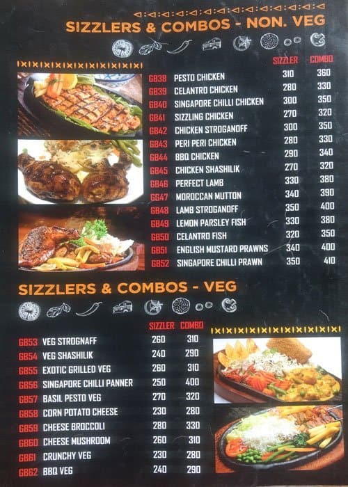 Menu at The Grill Box, Hyderabad, C