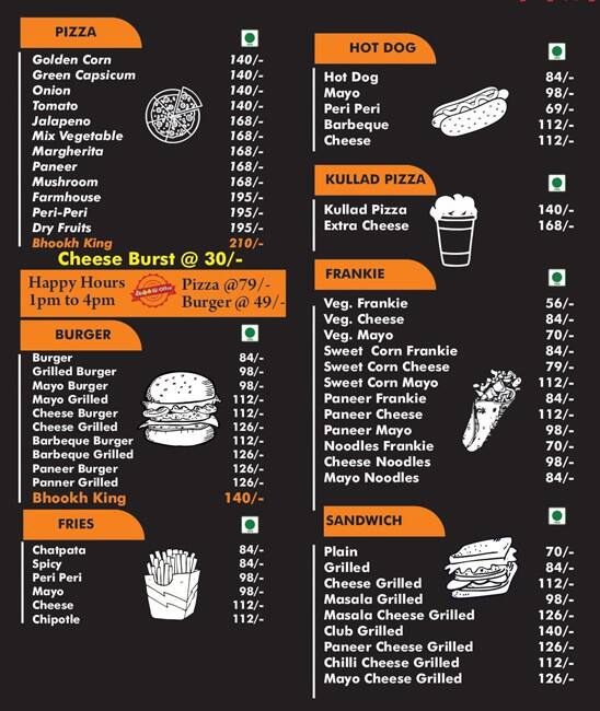 Menu of Bhookh Bunglaaa, Virar, Mumbai