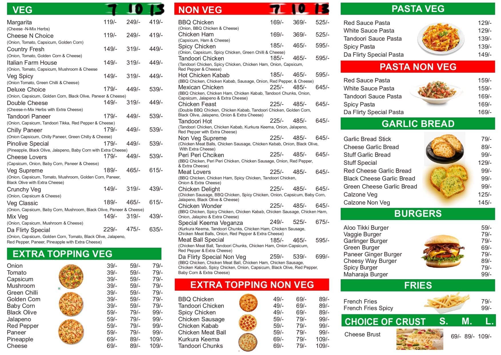Menu of Halal Pizza House, Malviya Nagar, New Delhi