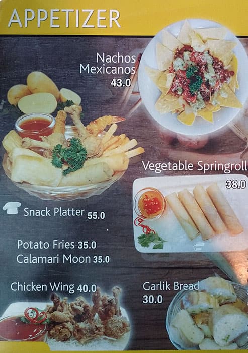 Menu at Apollo Cafe, Central Jakarta, ibis budget Jakarta Cikini