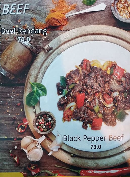 Menu at Apollo Cafe, Central Jakarta, ibis budget Jakarta Cikini