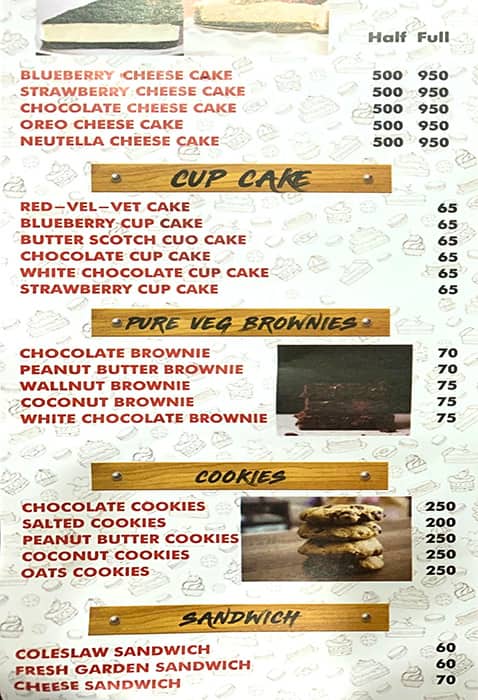 Menu at SSS Bakers - Best Cake Shop in Faridabad, Faridabad, B-121