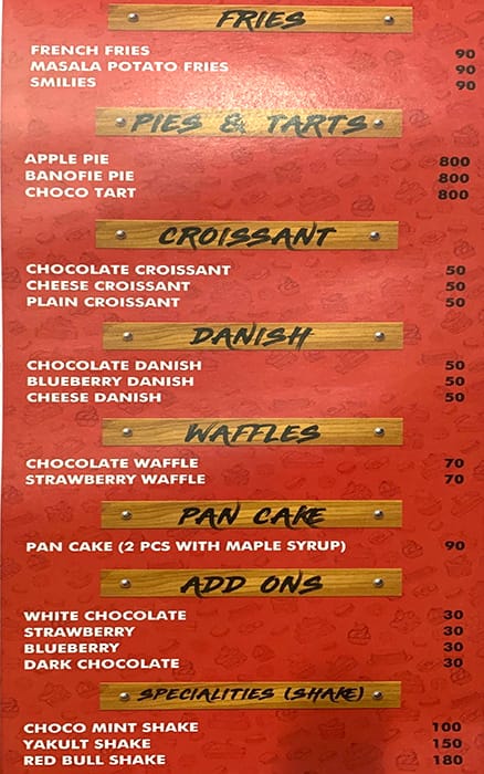 Menu at SSS Bakers - Best Cake Shop in Faridabad, Faridabad, B-121