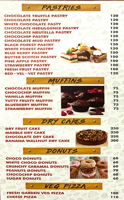 Menu at SSS Bakers - Best Cake Shop in Faridabad, Faridabad, B-121