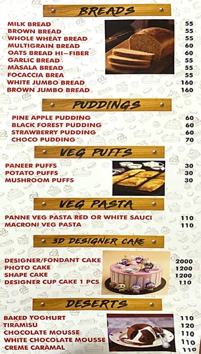 Menu at SSS Bakers - Best Cake Shop in Faridabad, Faridabad, B-121