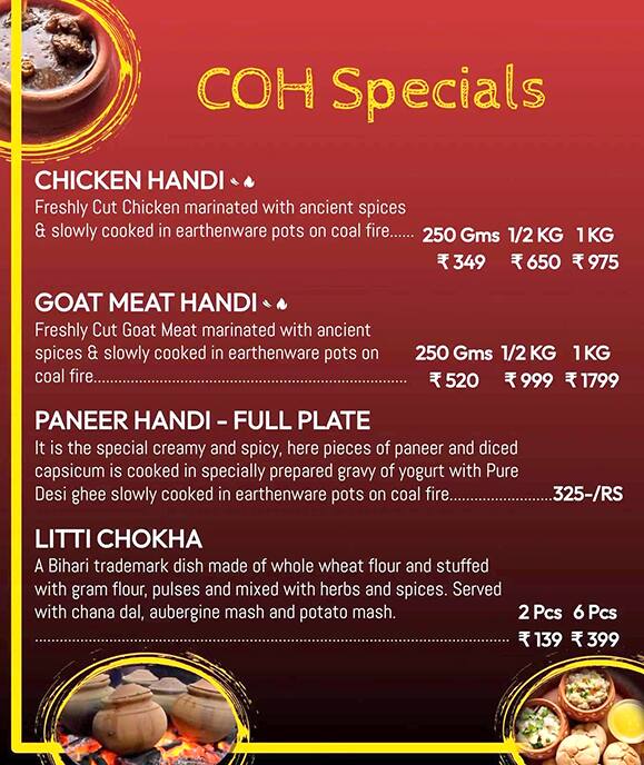 Menu of Chronicles Of Handi, Varthur Main Road, Whitefield, Bangalore