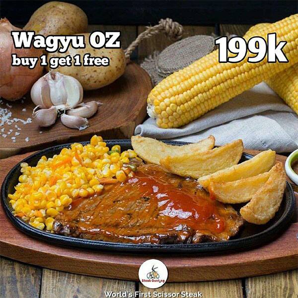 Menu at STEAK GUNTING - Scissors Steak steakhouse, Jakarta, Ruko Cordoba