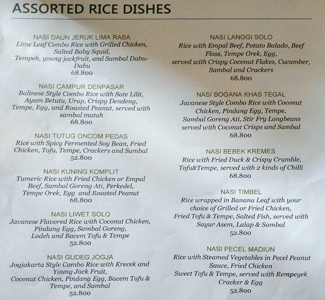 Menu at Klapa Ijo - Taman Sari Lippo Karawaci restaurant, Tangerang