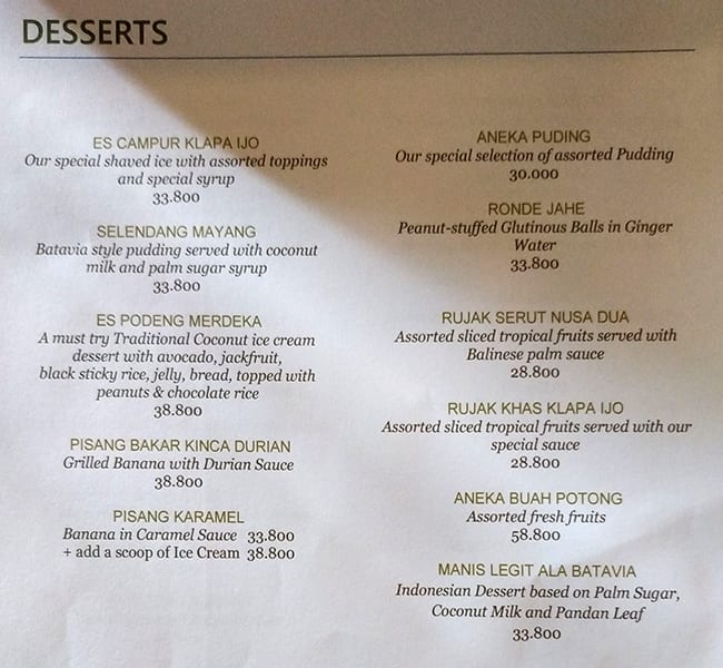 Menu at Klapa Ijo - Taman Sari Lippo Karawaci restaurant, Tangerang