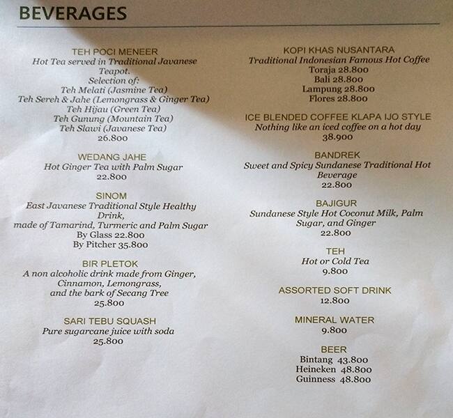 Menu at Klapa Ijo - Taman Sari Lippo Karawaci restaurant, Tangerang