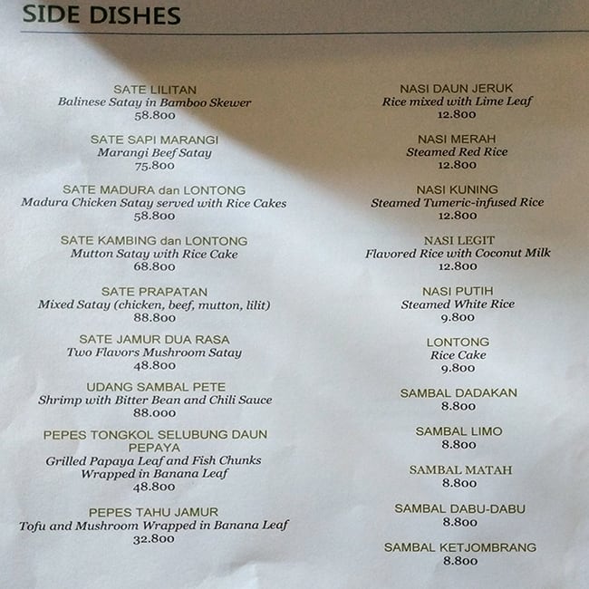 Menu at Klapa Ijo - Taman Sari Lippo Karawaci restaurant, Tangerang