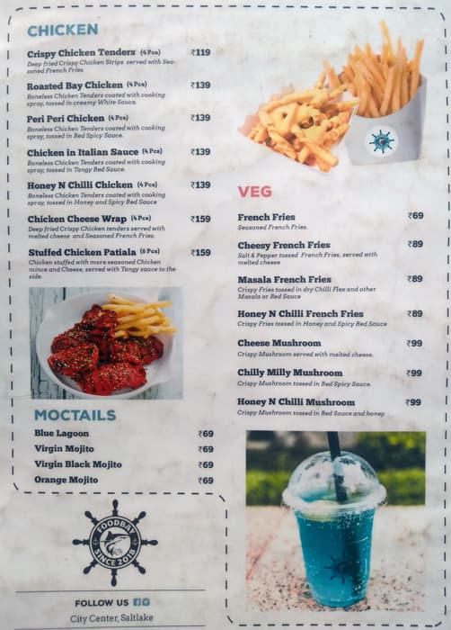 Menu at Food Bay, Kolkata, City Center 1