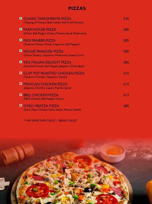 Menu at Terrace On 3, Jammu