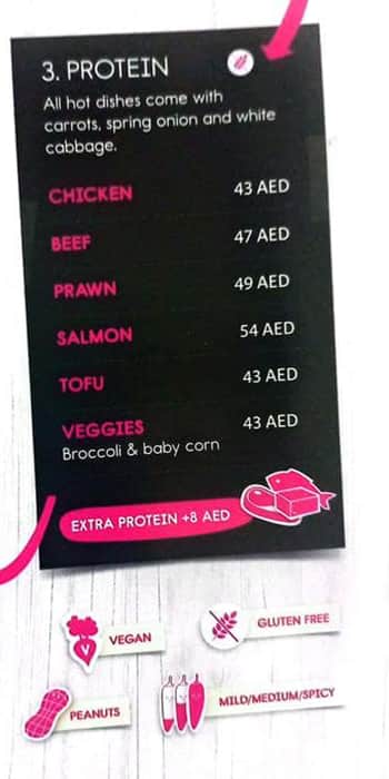 Menu of Wokyo™ Noodle Bar, Jumeirah Lake Towers (JLT), Dubai