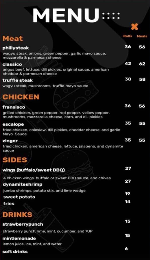 Menu of Subz, Al Barsha, Dubai