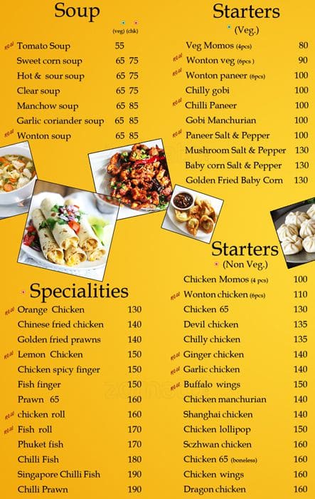 Menu at 18th Century Cafe, Mahabalipuram, J57C+WPV