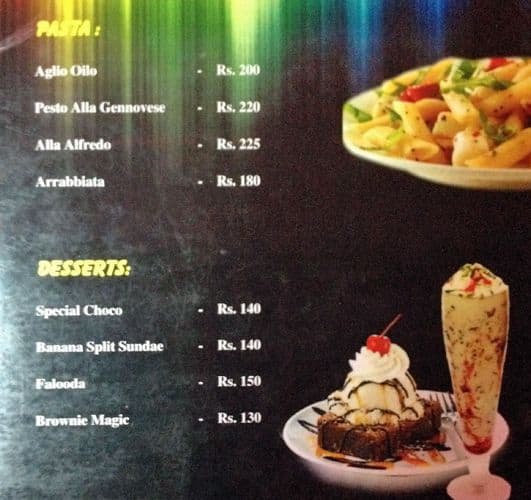 Menu at Burning Krystals Cafe, Chennai Menu at Burning Krystals Cafe, Chennai