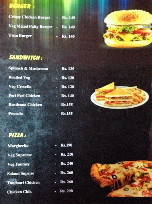 Menu at Burning Krystals Cafe, Chennai Menu at Burning Krystals Cafe, Chennai