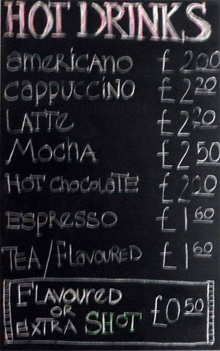 Menu at Little Inn Cafe, Edinburgh, 1 Johnston Terrace