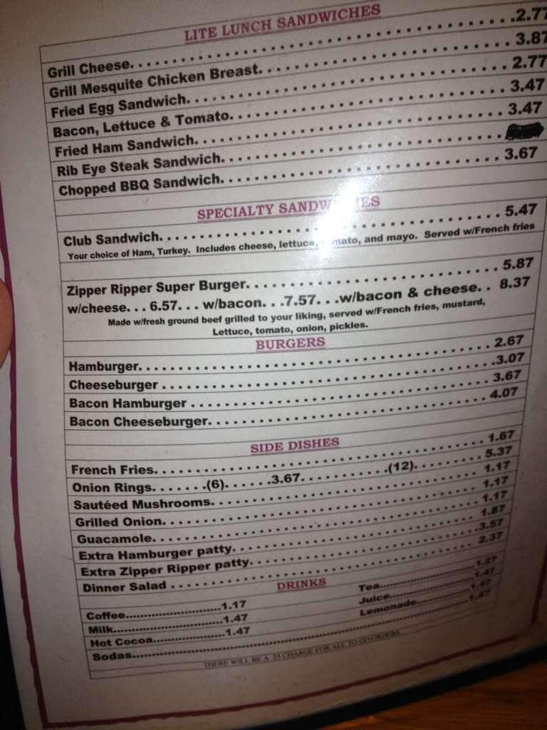 Menu at Country Corner Cafe, Eagle Pass