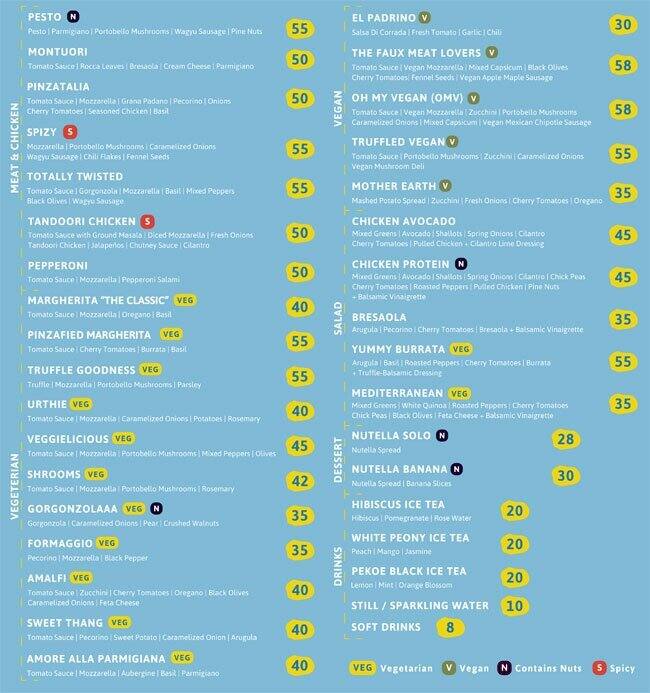 Pinza Menu, Menu for Pinza, Business Bay, Dubai - Zomato
