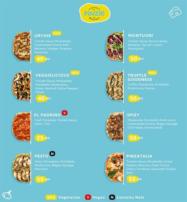 Pinza Menu, Menu for Pinza, Business Bay, Dubai - Zomato