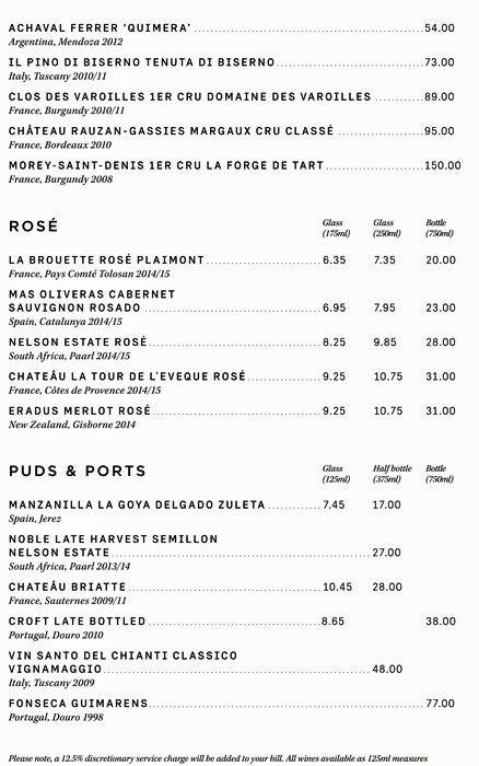 Carta de Corney & Barrow, Londres, 5 Exchange Square