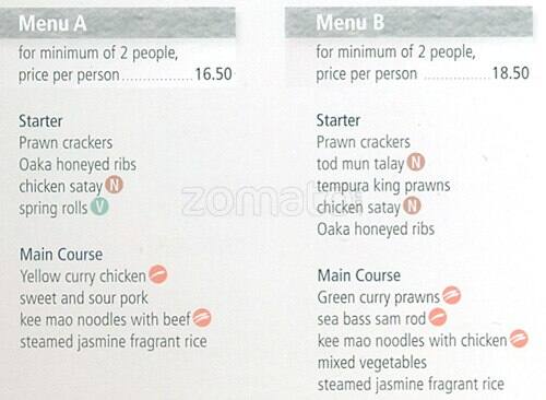 Menu at The Bartons Arms, Birmingham