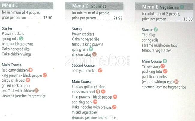 Menu at The Bartons Arms, Birmingham