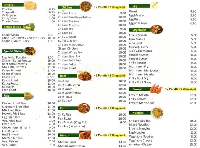 Tasty Restaurant Menu, Menu for Tasty Restaurant, Al Nakheel, Ras al ...