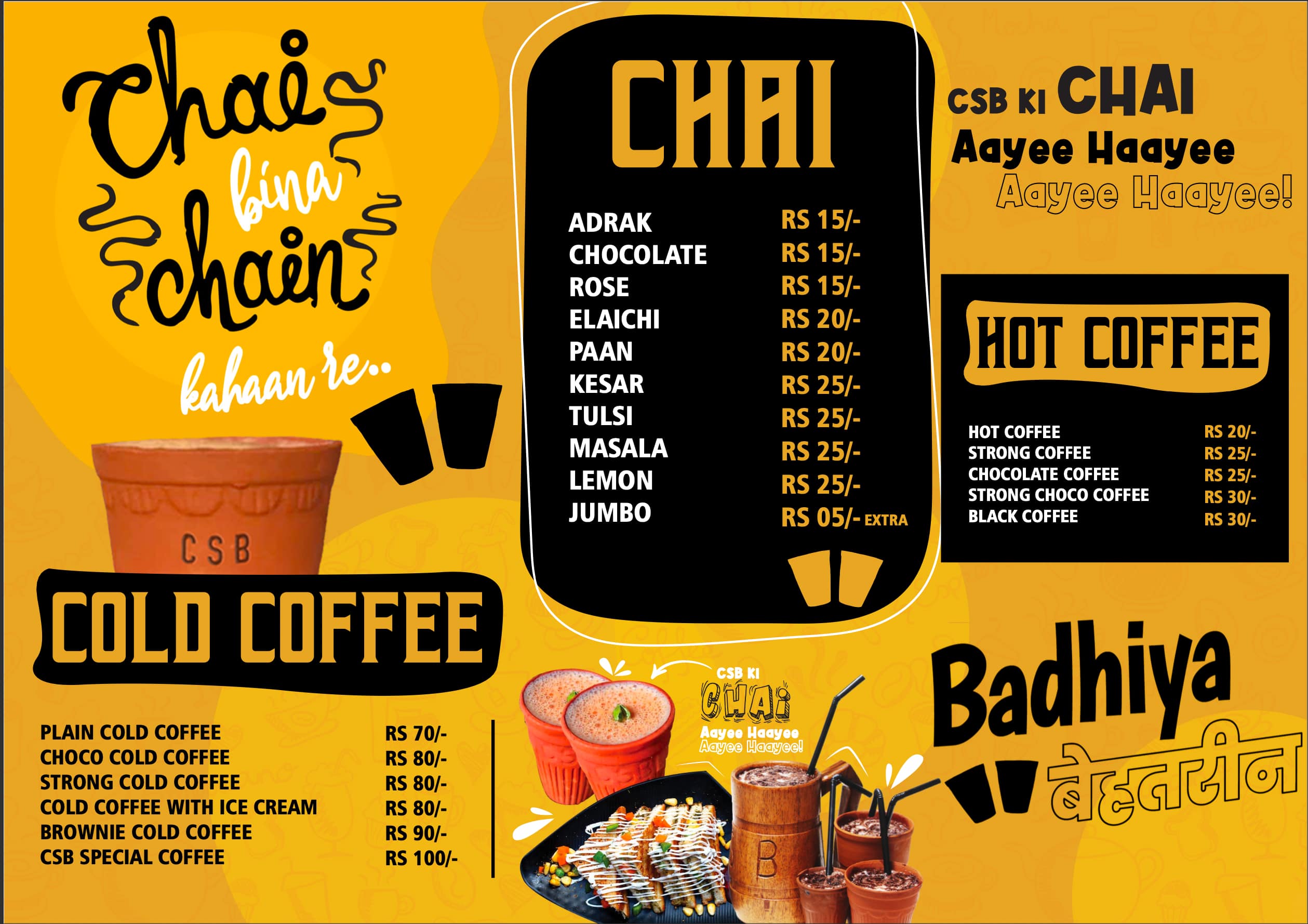 Menu of Chai Smoker, Malviya Nagar, Jaipur