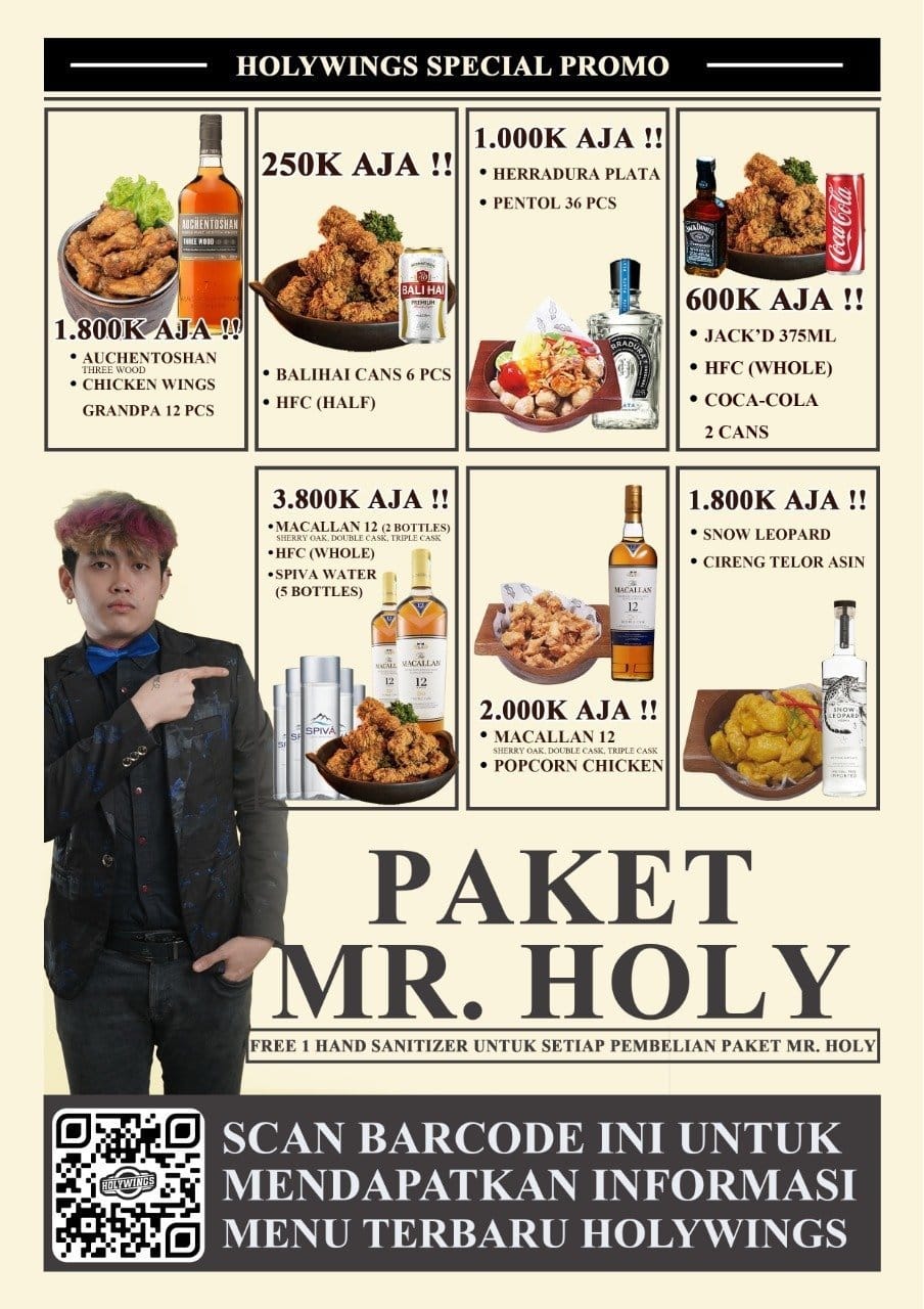 Menu at Holywings GOLD pub & bar, Jakarta