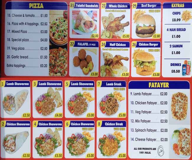 Friends Restaurant Menu, Menu for Friends Restaurant, Rusholme ...