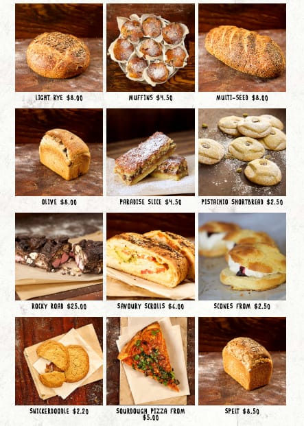 Menu at Fatto a Mano restaurant, Fitzroy