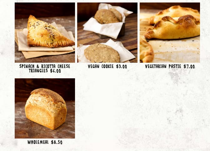 Menu at Fatto a Mano restaurant, Fitzroy