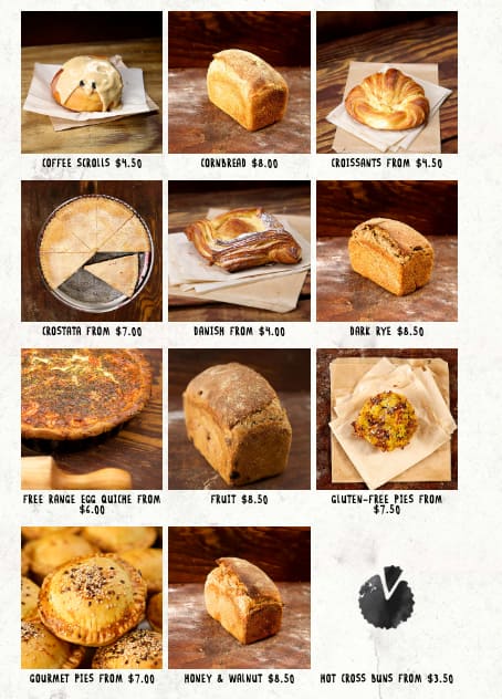 Menu at Fatto a Mano restaurant, Fitzroy