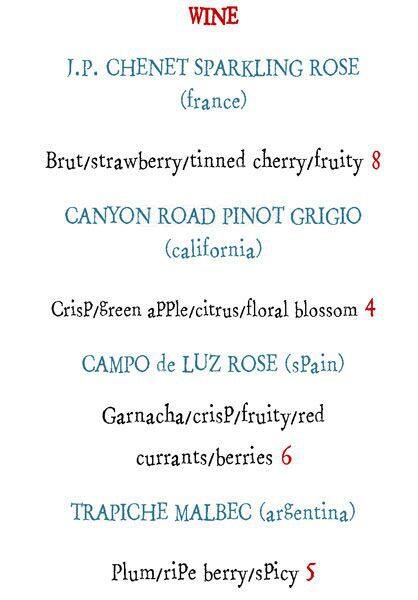 Menu at Revelry Kitchen restaurant, Denver