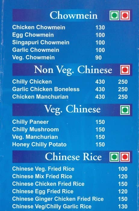 Menu at Kitchen Nirvana, Gurugram