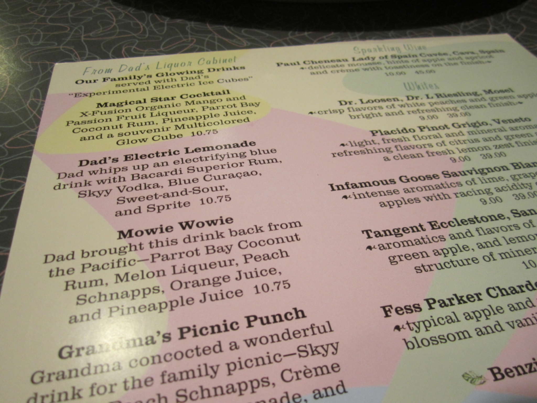 Menu at 50’s Prime Time Café restaurant, Bay Lake, 351 South Studio Dr N