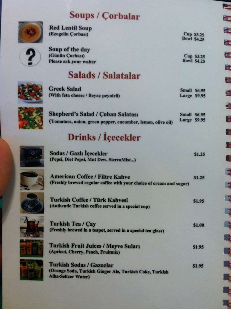 Turkish Restaurant Sultan Sofrasi Menu - Urbanspoon/Zomato