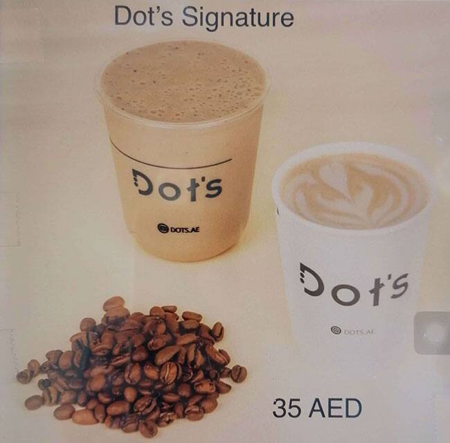 Menu at Dots Cafe - Khalifa Branch, Abu Dhabi