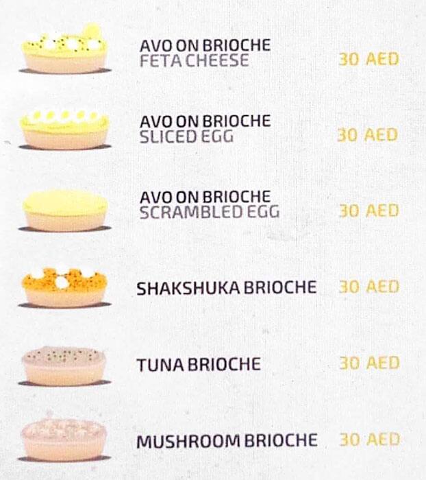 Menu at Dots Cafe - Khalifa Branch, Abu Dhabi