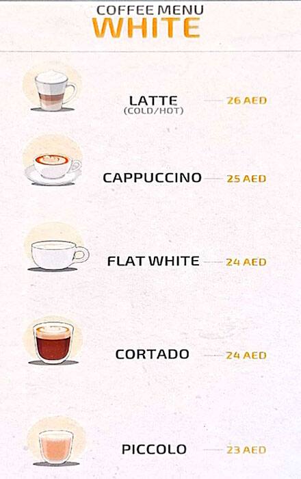 Menu at Dots Cafe - Khalifa Branch, Abu Dhabi