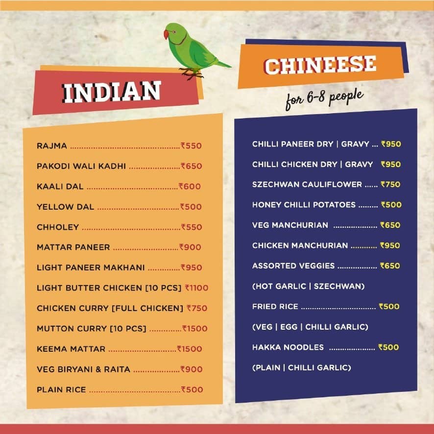Menu at Bowls @ 99 by Call Chotu, New Delhi