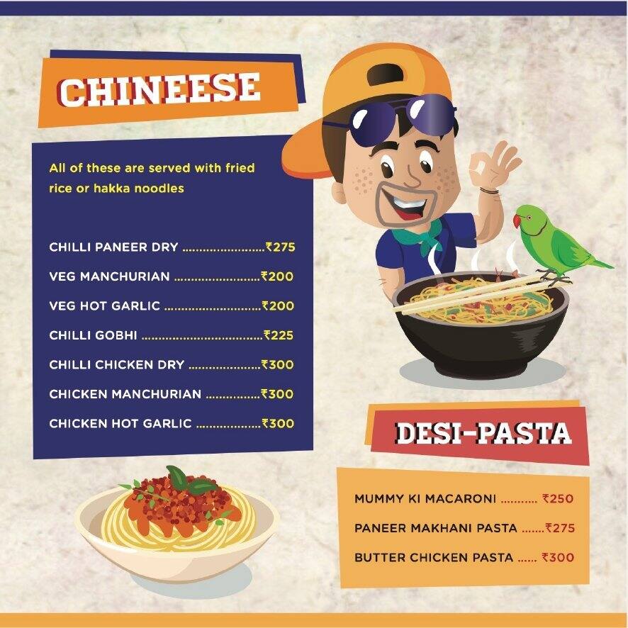 Menu at Bowls @ 99 by Call Chotu, New Delhi